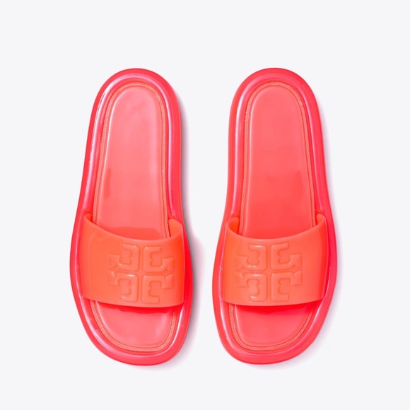 Tory Burch | Shoes | Tory Burch Fluorescent Pink Bubble Jelly Sandals ...
